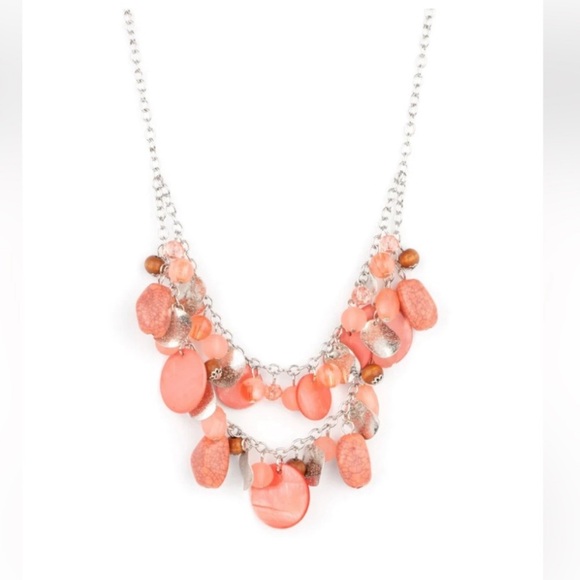 paparazzi | Jewelry | Paparazzi Spring Goddess Orange Necklace And ...